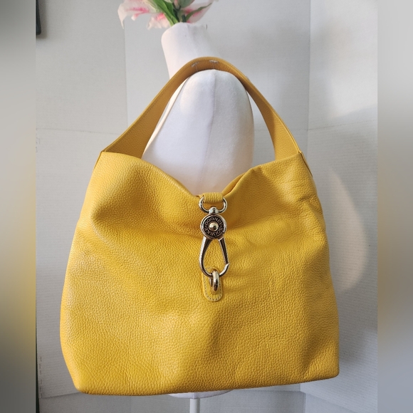 Dooney & Bourke | Bags | Dooney Bourke Bag Guc Pebble Leather Logo Lock ...